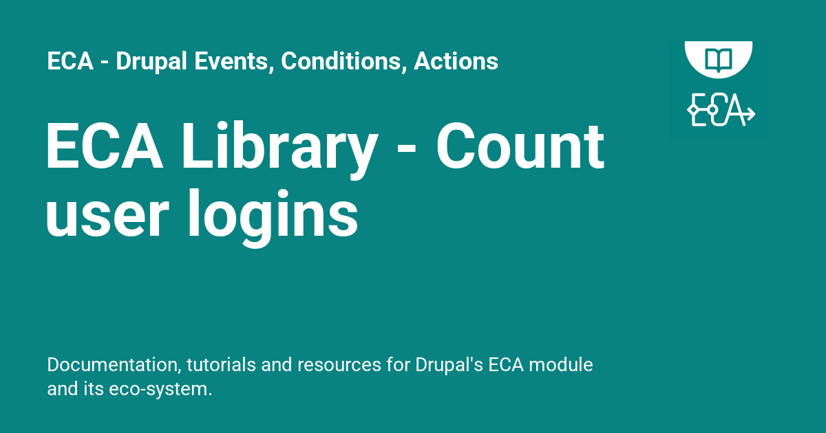 Eca Library Count User Logins Eca Drupal Events Conditions Actions