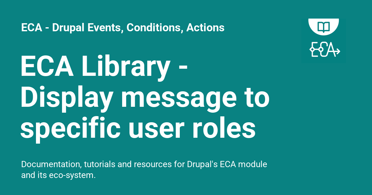 ECA Library - Display message to specific user roles only - ECA ...
