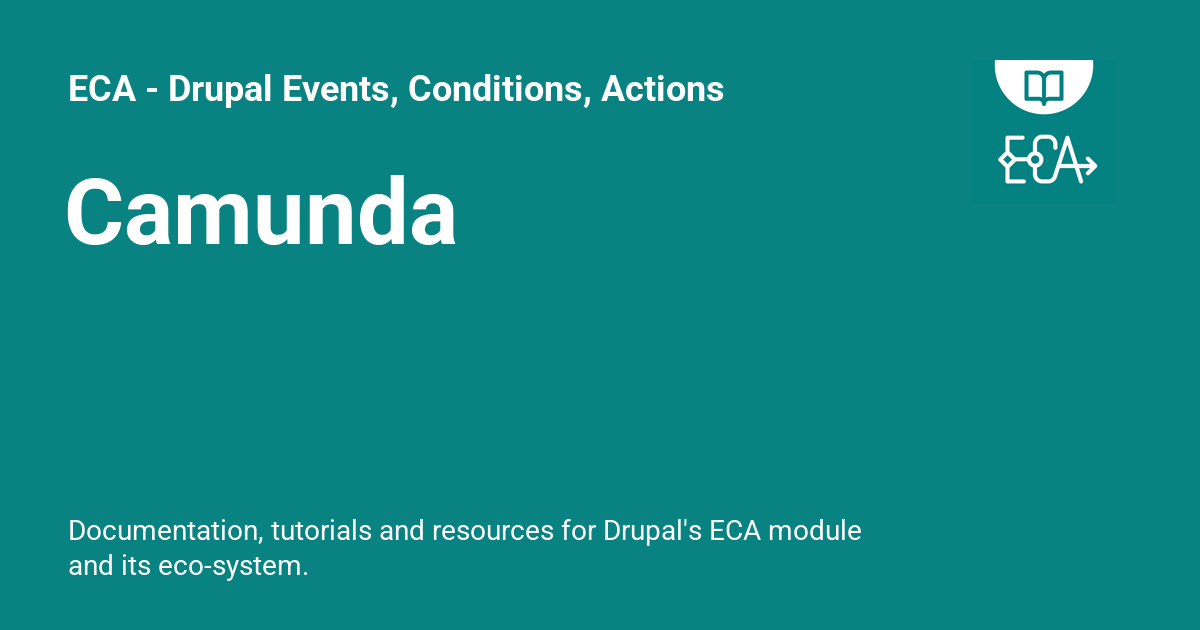 Camunda - ECA - Drupal Events, Conditions, Actions Camunda - ECA - Drupal Events, Conditions, Actions