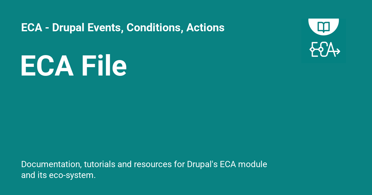 ECA File - ECA - Drupal Events, Conditions, Actions