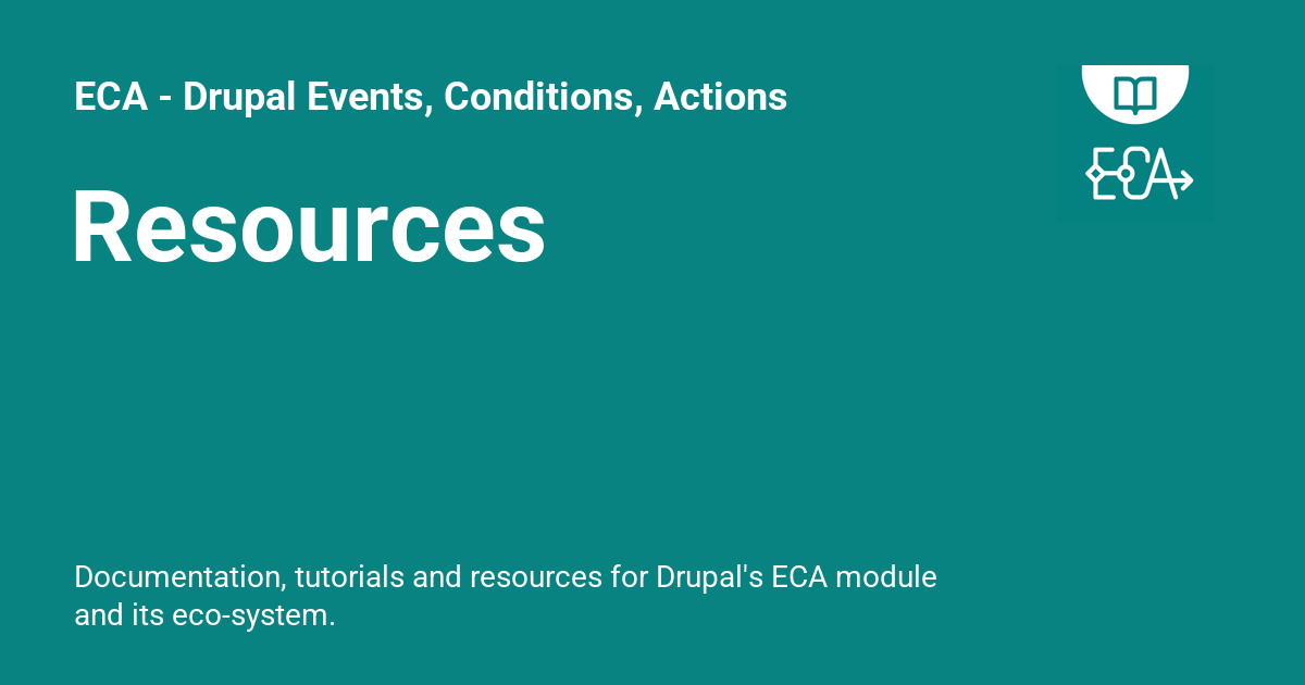 Resources Eca Drupal Events Conditions Actions